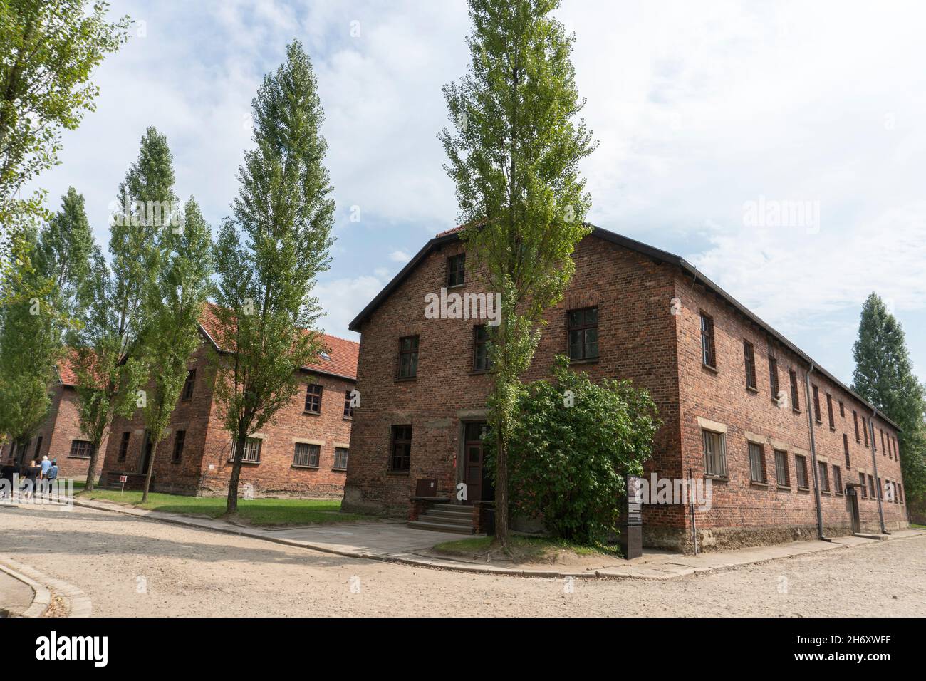 Poland, Lesser Poland, Oswiecim village, Auschwitz Birkenau, German ...