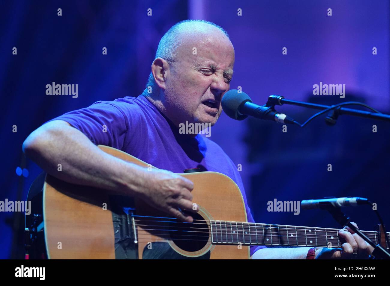 Christy Moore performing at the RTE Radio 1 Folk Awards at Vicar Street ...