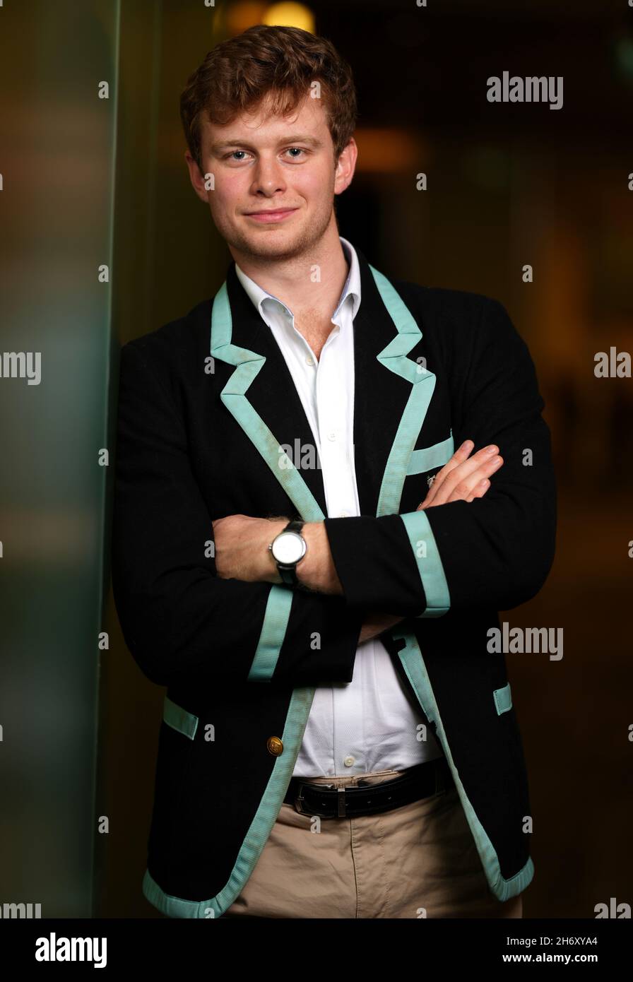 Cambridge's Daniel Toy during The Boat Race 2022 Launch Event at the ...