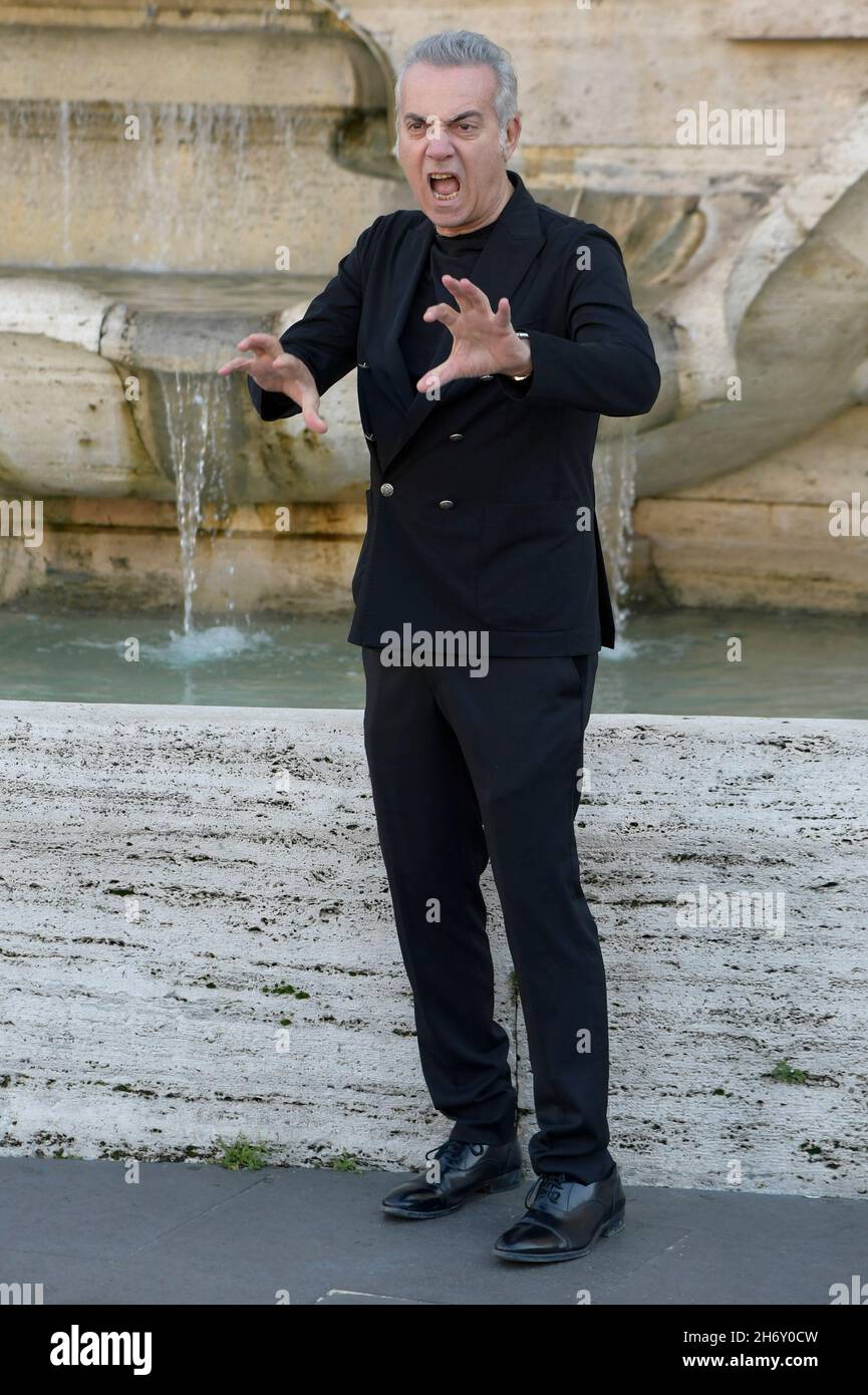 Massimo Ghini attends the photocall of the movie Una famiglia mostruosa ...