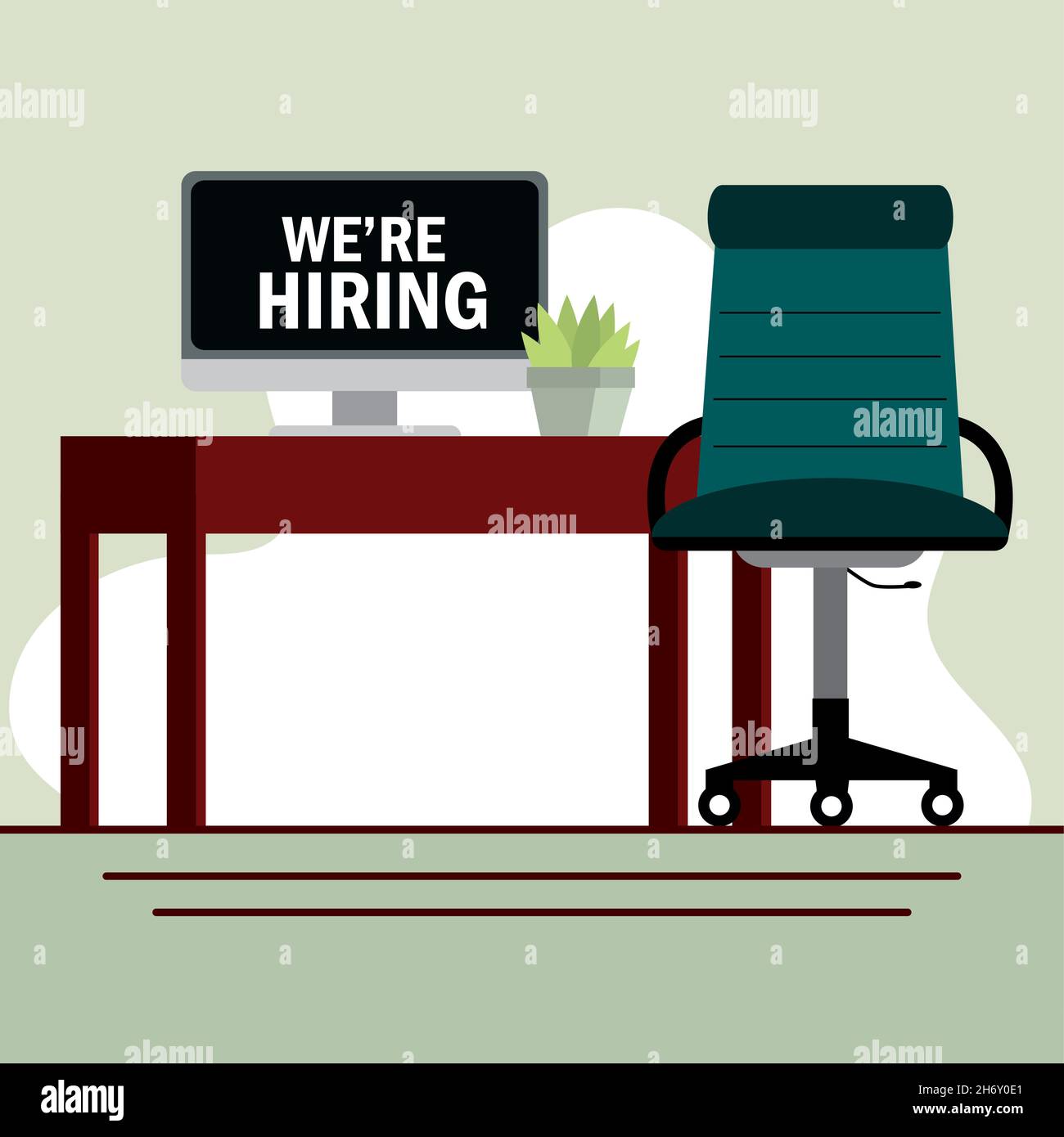 were hiring on screen Stock Vector Image & Art - Alamy