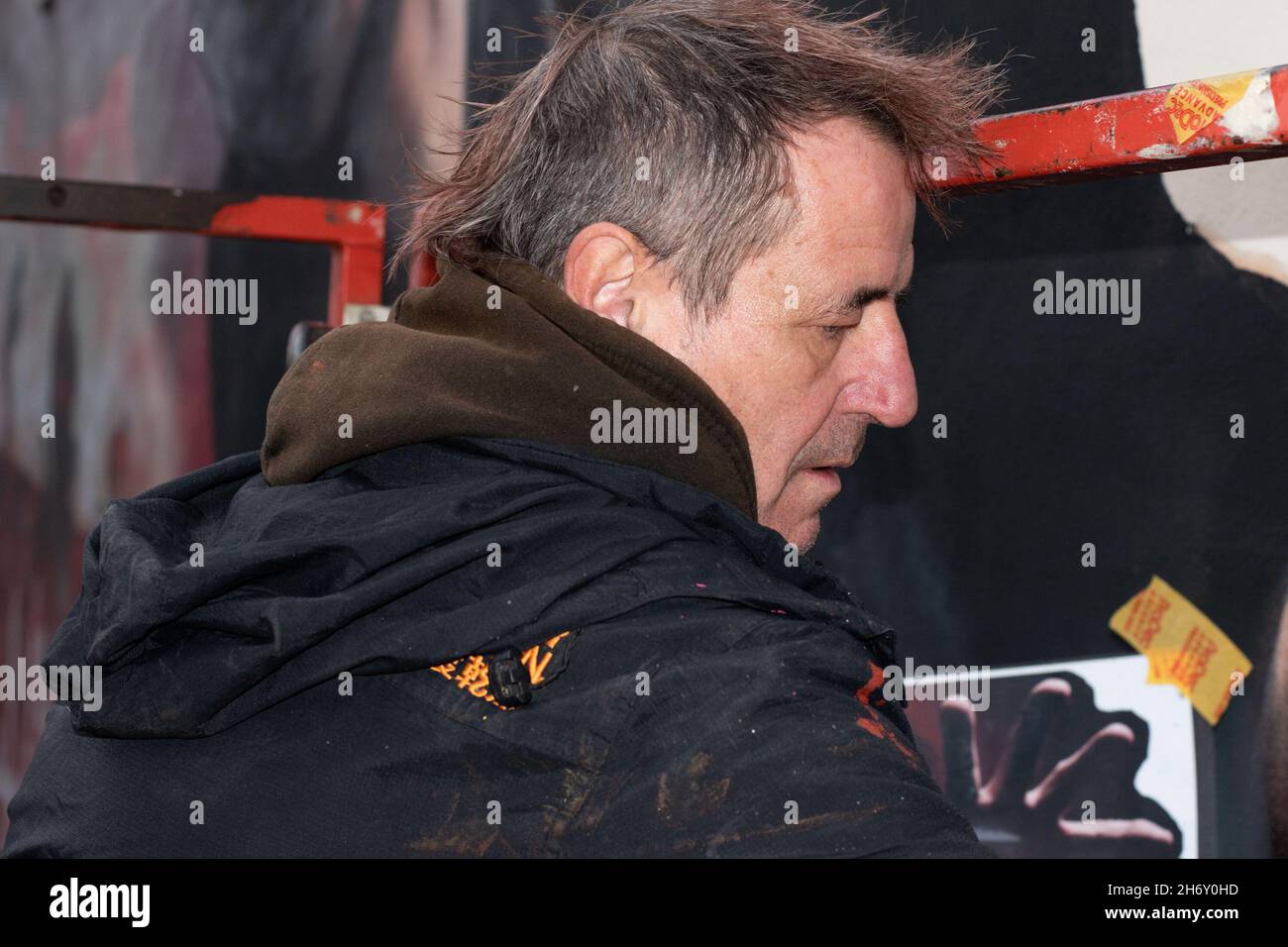16th November 2021, Cheltenham, England, High Street Car Park. Artist ...