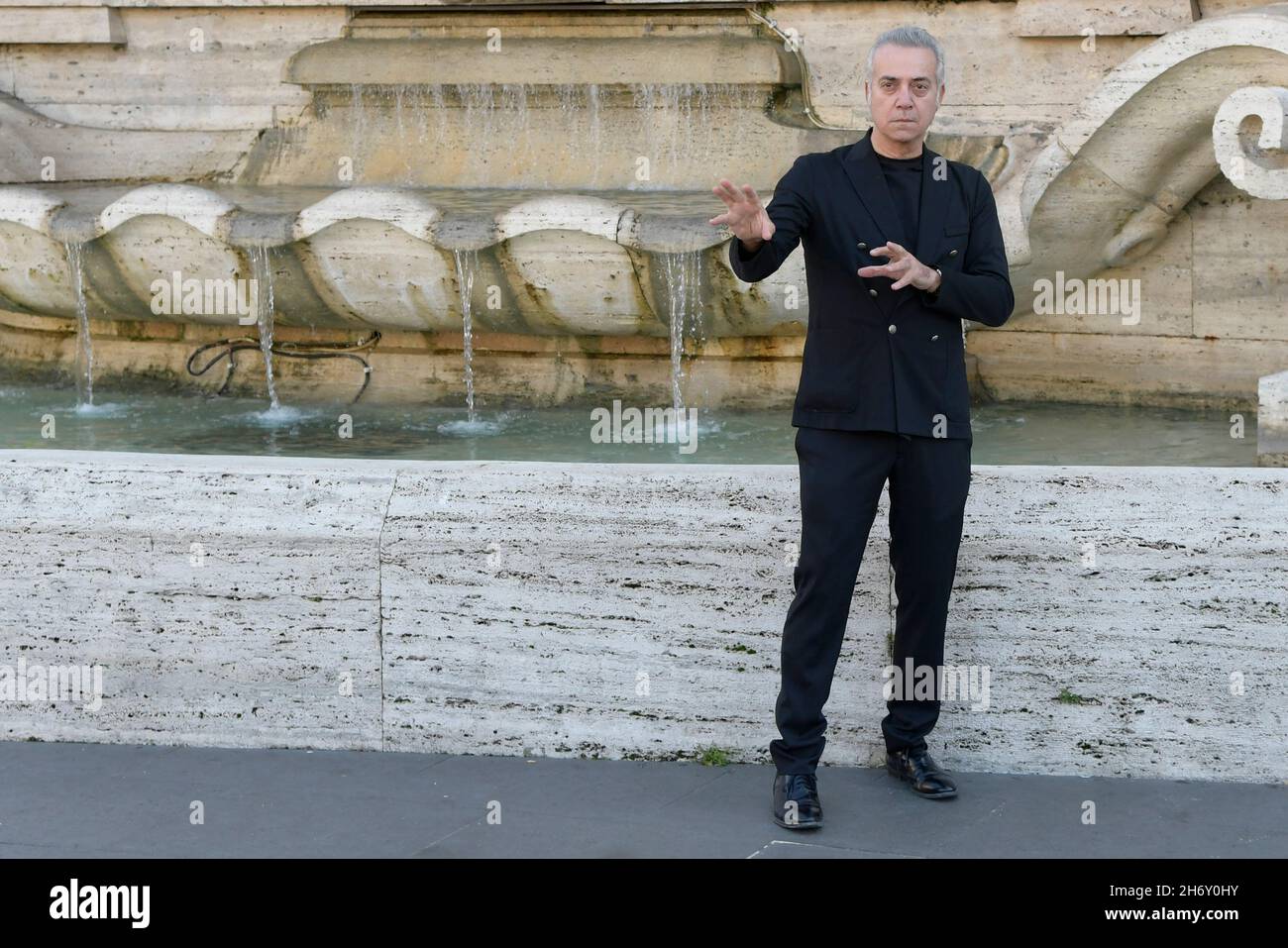 Massimo Ghini attends the photocall of the movie Una famiglia mostruosa ...