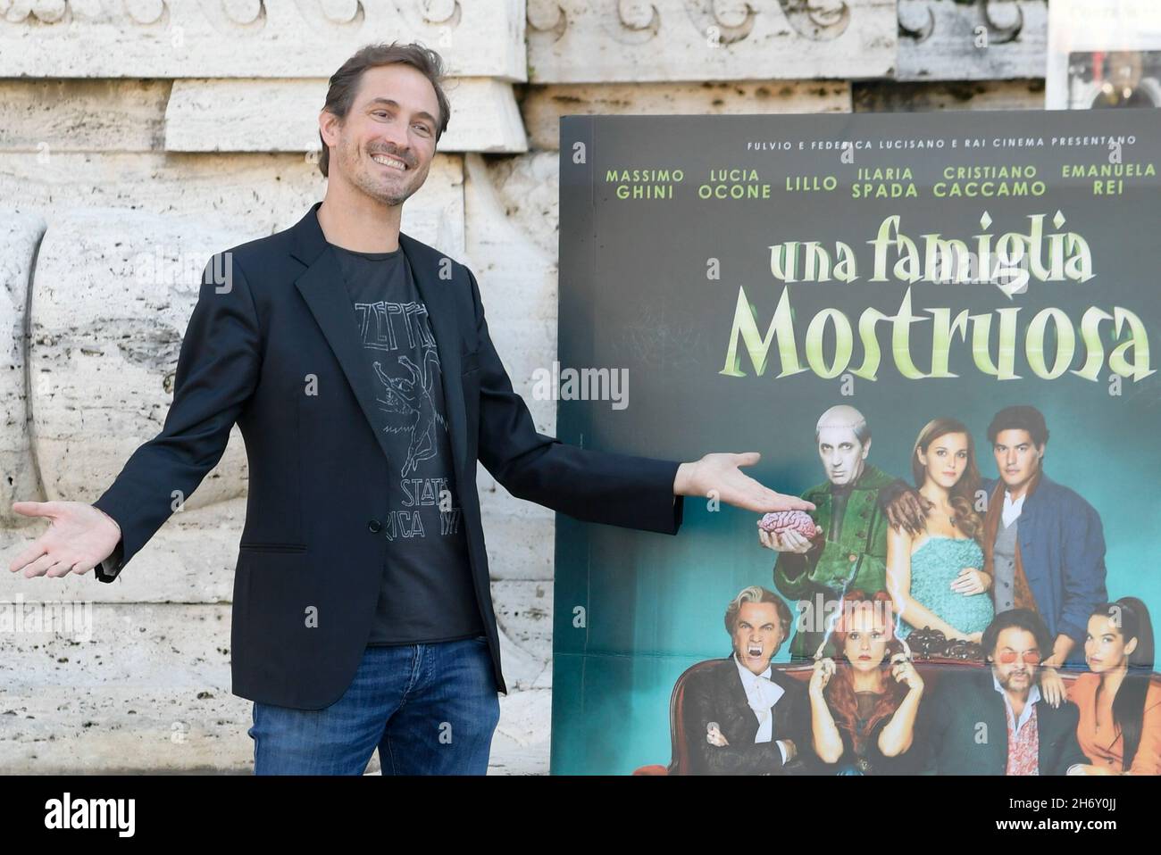 Volfango De Biasi attends the photocall of the movie Una famiglia ...