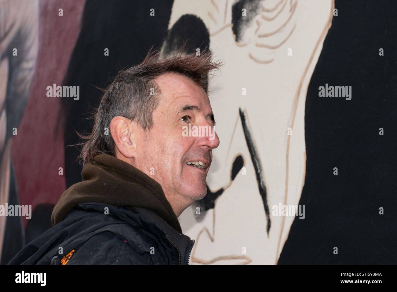 16th November 2021, Cheltenham, England, High Street Car Park. Artist ...