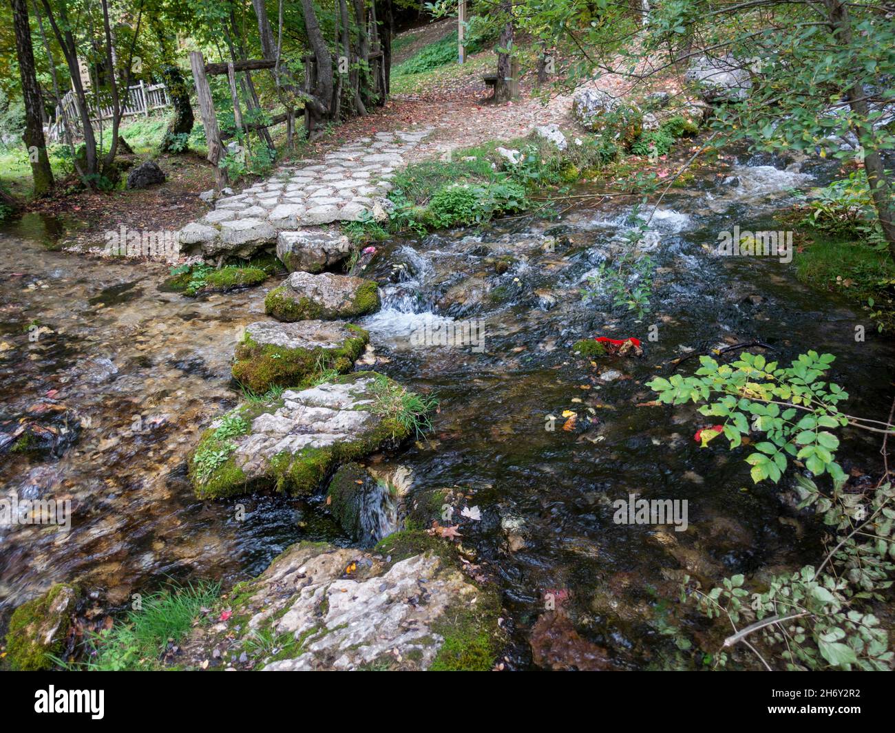 Parco La Sponga, Canistro, Abruzzo, Italia Stock Photo - Alamy