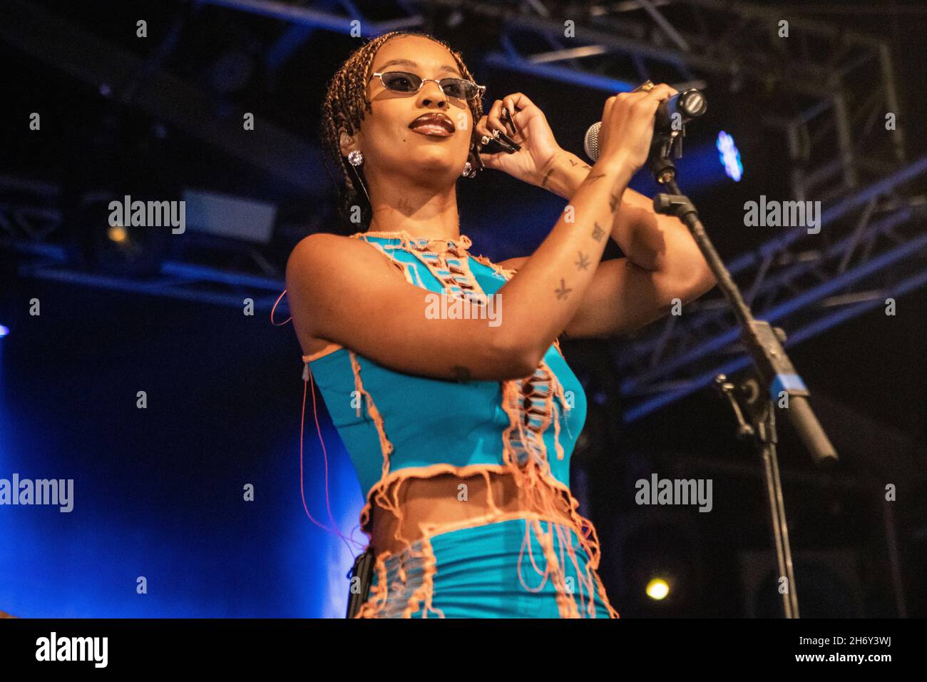 Milan Italy. 17 November 2021. The Angolan rapper and singer Diana De ...