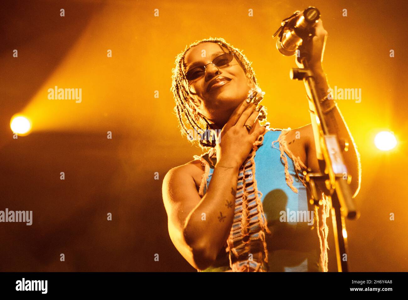 Milan Italy. 17 November 2021. The Angolan rapper and singer Diana De ...