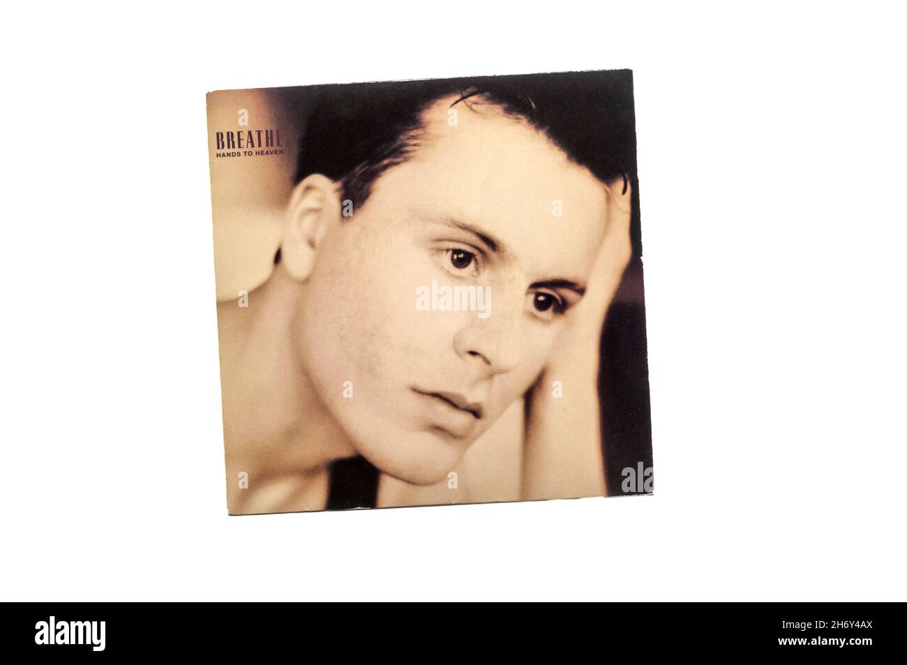 1987 7" single, Hands to Heaven by English band Breathe Stock Photo - Alamy