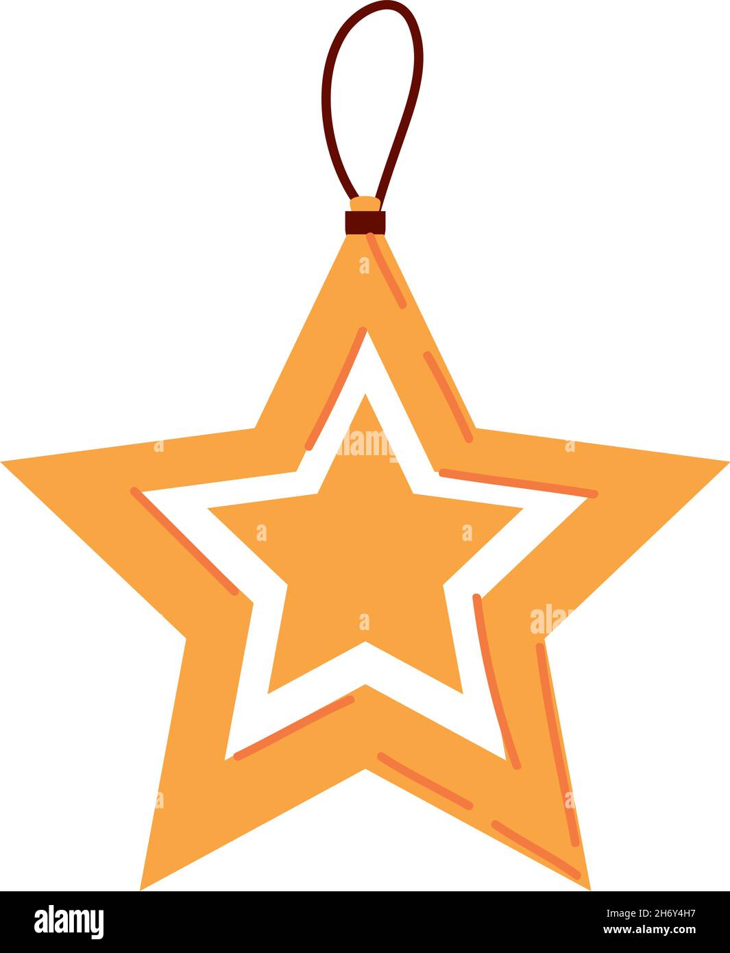 christmas hanging star Stock Vector Image & Art - Alamy