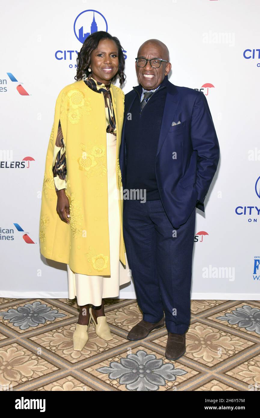 (L-R) Deborah Roberts and Al Roker attend the Citymeals on Wheels 34th ...