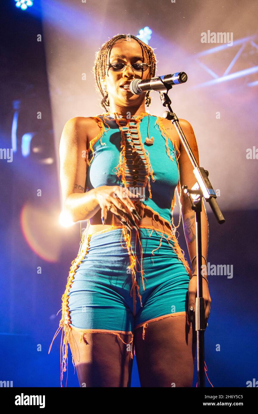 Milan Italy. 17 November 2021. The Angolan rapper and singer Diana De ...