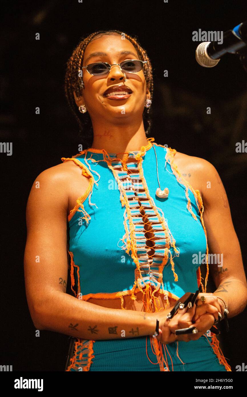 Milan Italy. 17 November 2021. The Angolan rapper and singer Diana De ...