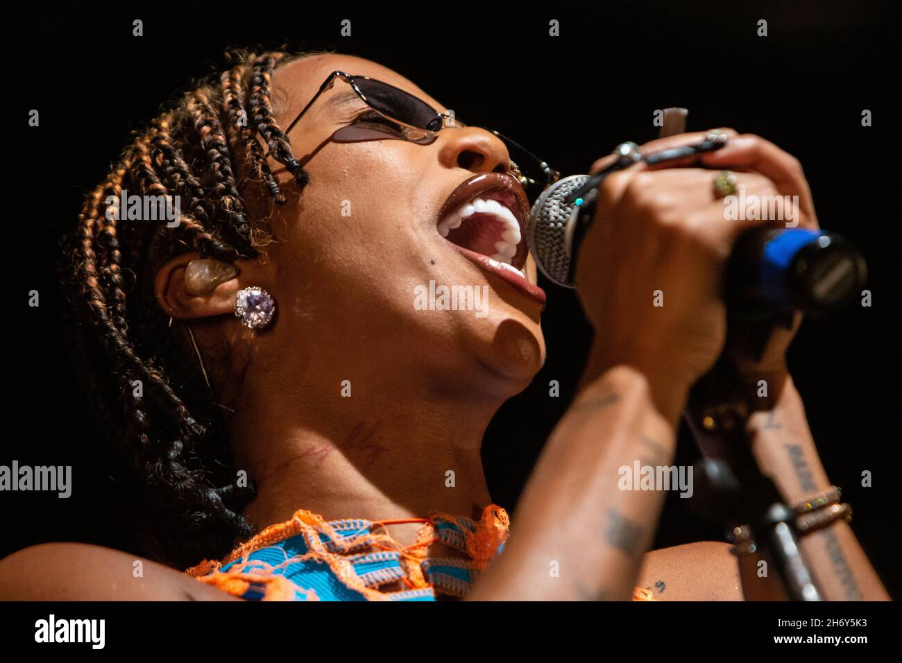 Milan Italy. 17 November 2021. The Angolan rapper and singer Diana De ...