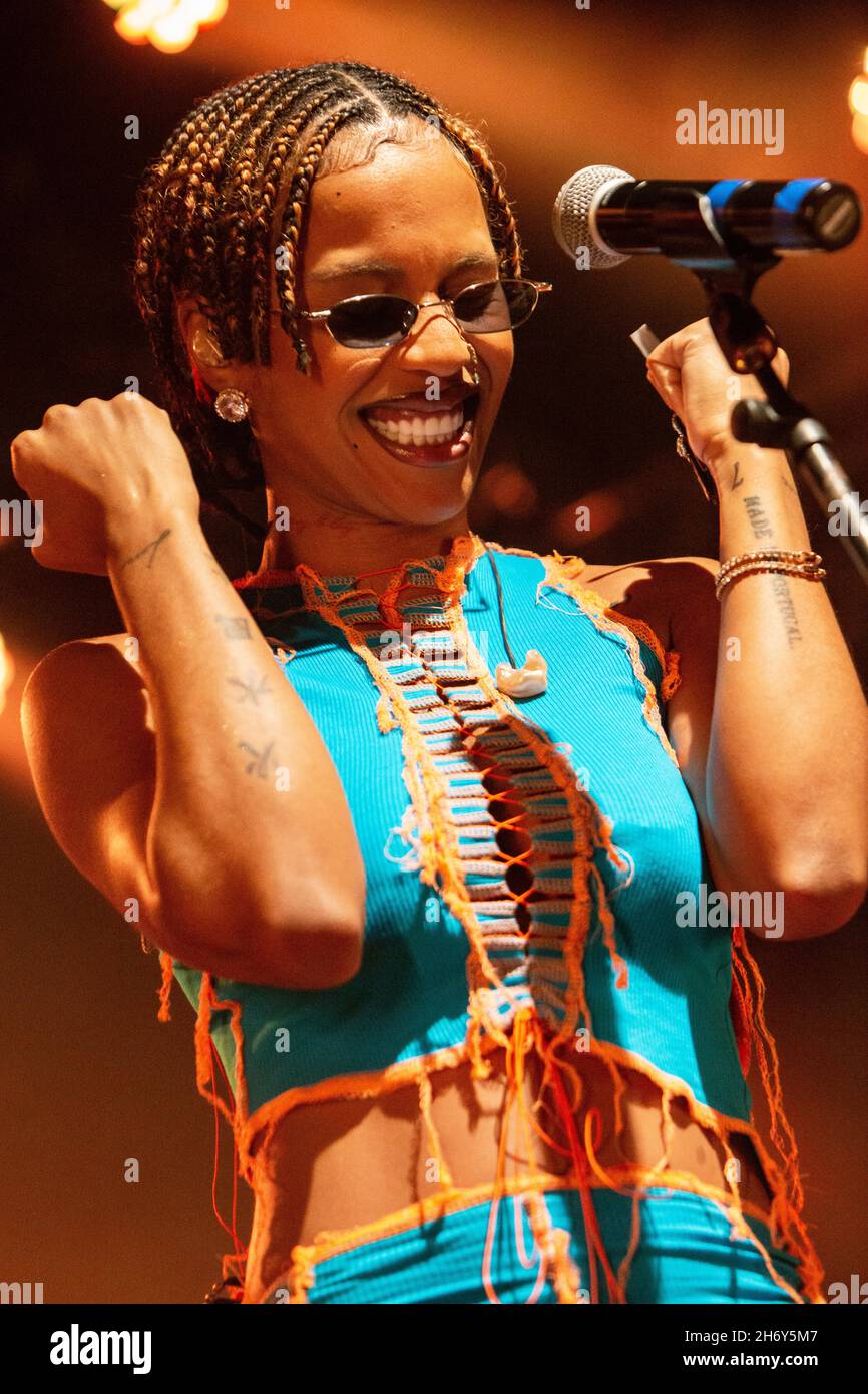 Milan Italy. 17 November 2021. The Angolan rapper and singer Diana De ...