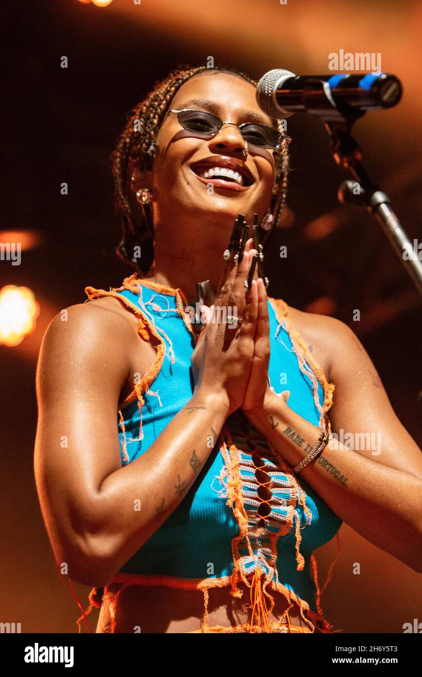 Milan Italy. 17 November 2021. The Angolan rapper and singer Diana De ...