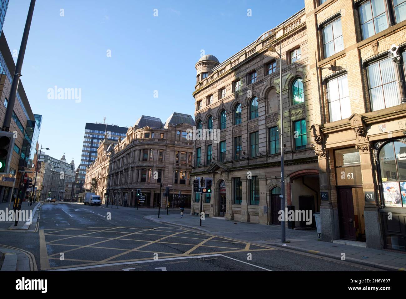 lower tithebarn street at the juncion of pall mall city centre ...
