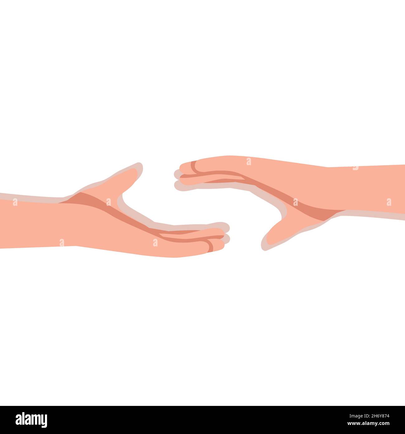 Helping hands logo hi-res stock photography and images - Alamy