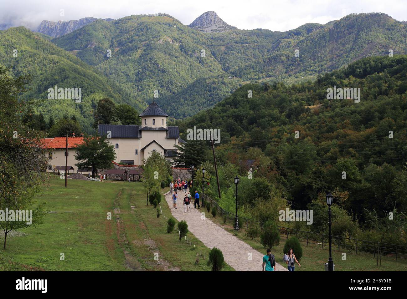 MONTENEGRO - SEPTEMBER 11, 2013: This is an old Orthodox Moraca's ...
