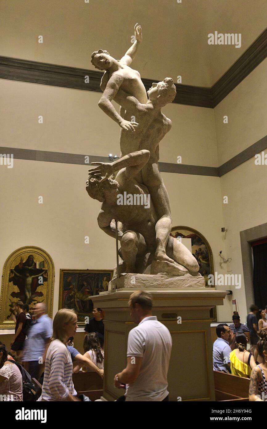 Sculpture called "The Rape of the Sabine Women" by Jean de Boulogne at ...