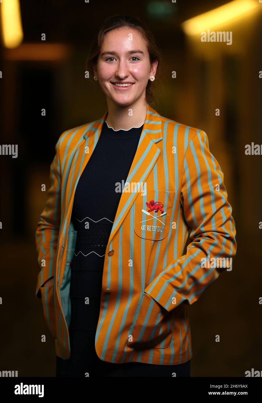 Cambridge's Elena von Mueller during The Boat Race 2022 Launch Event at ...