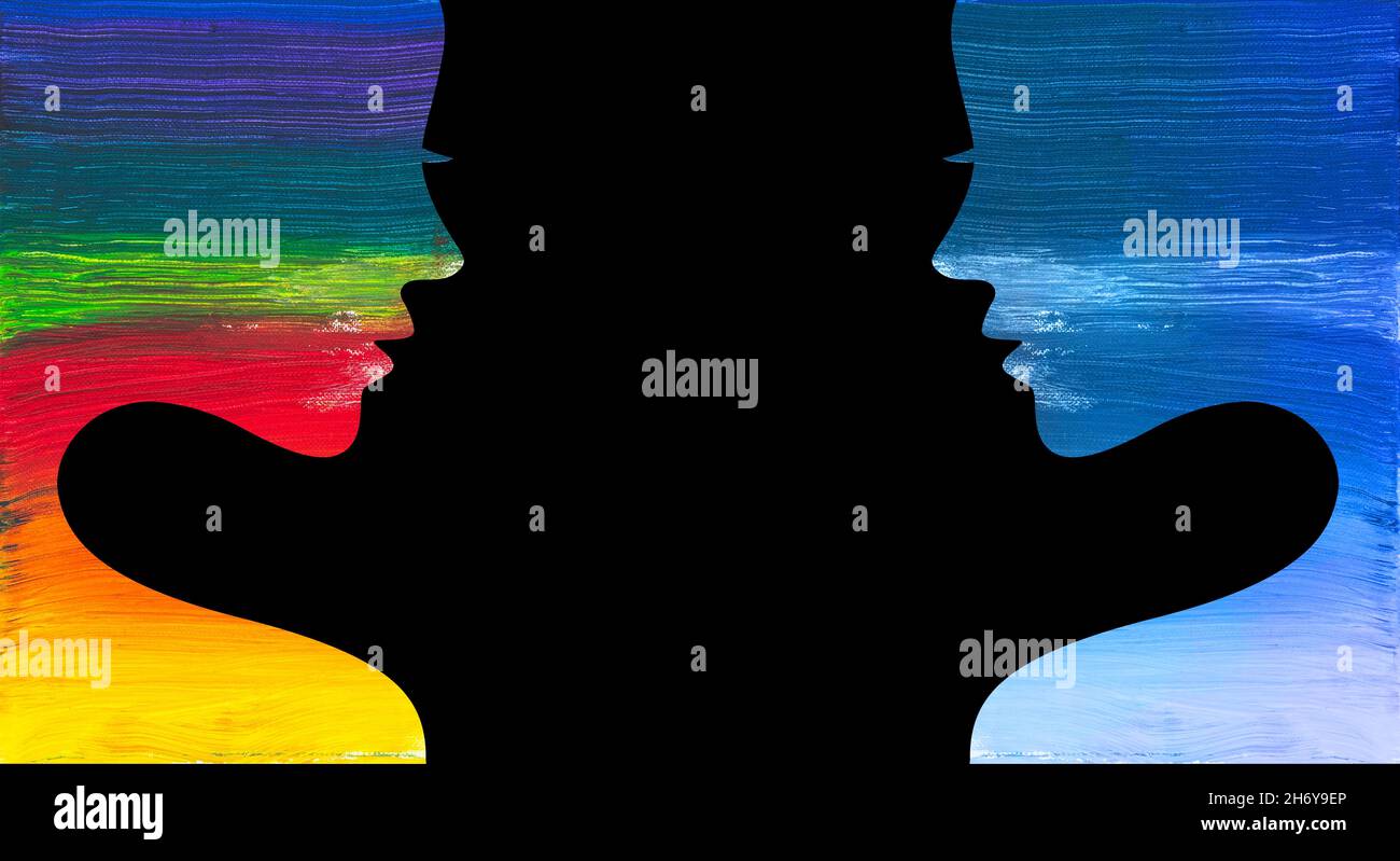 Face to face Stock Photo - Alamy