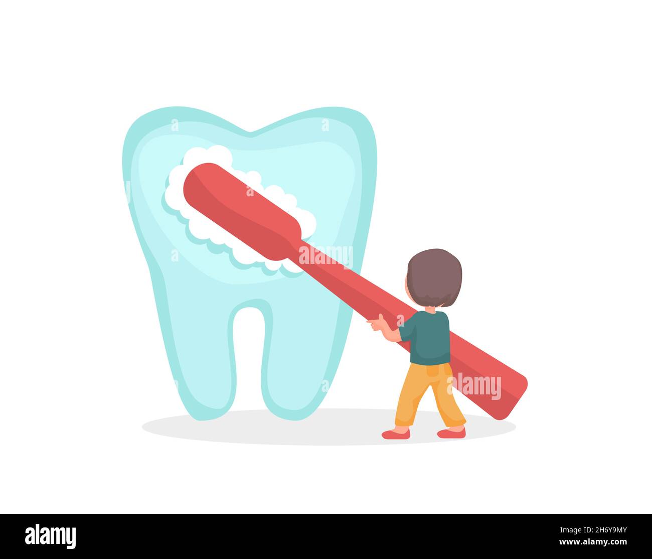 Cleaning child toilet Cut Out Stock Images & Pictures - Alamy