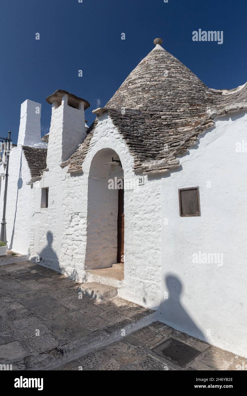 Traditional Trulli buildings in Alberobello built of local limestone ...