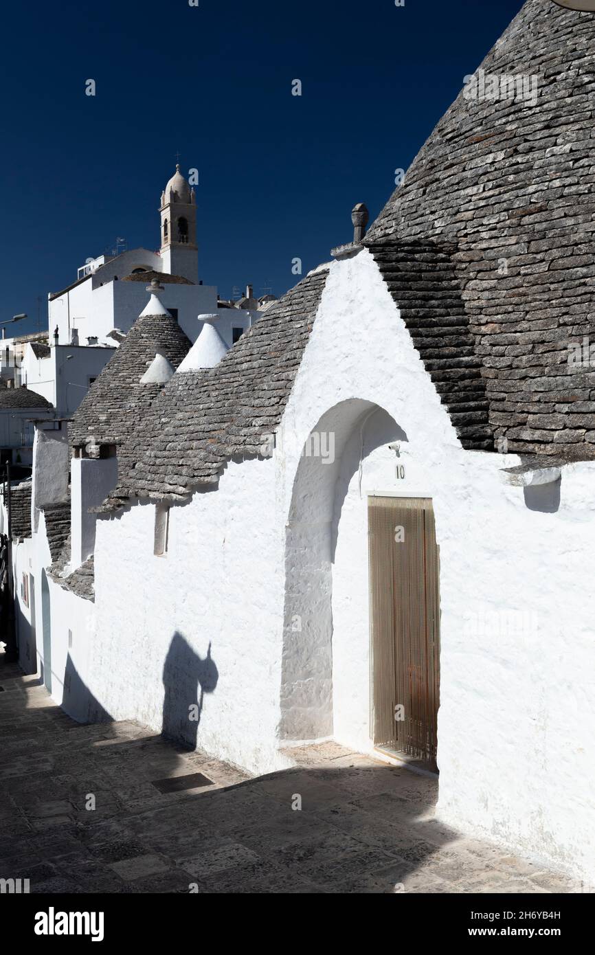 Traditional Trulli buildings in Alberobello built of local limestone ...