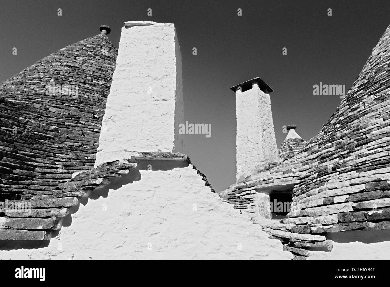 Traditional Trulli buildings in Alberobello built of local limestone ...