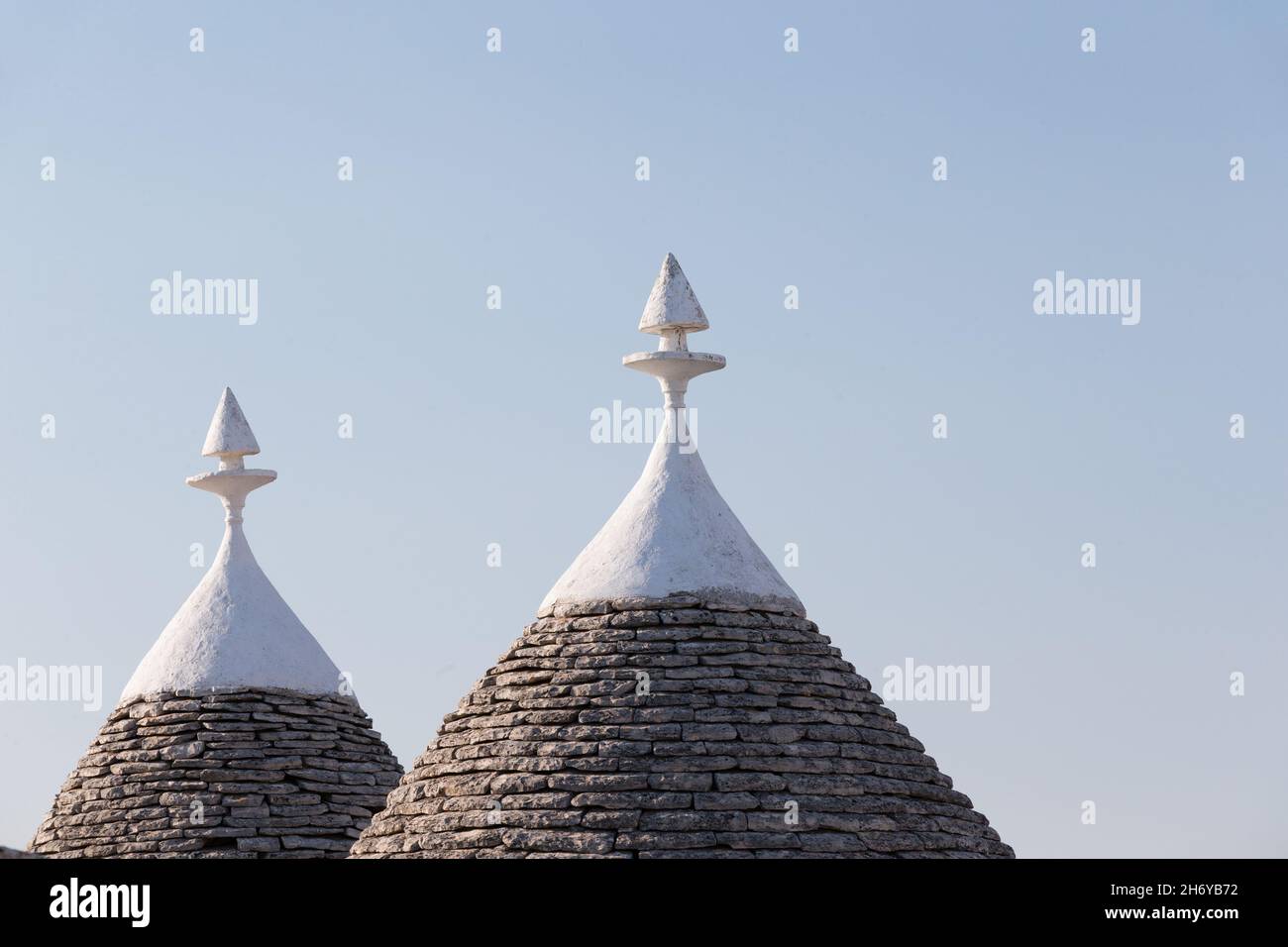 Traditional Trulli buildings in Alberobello built of local limestone ...