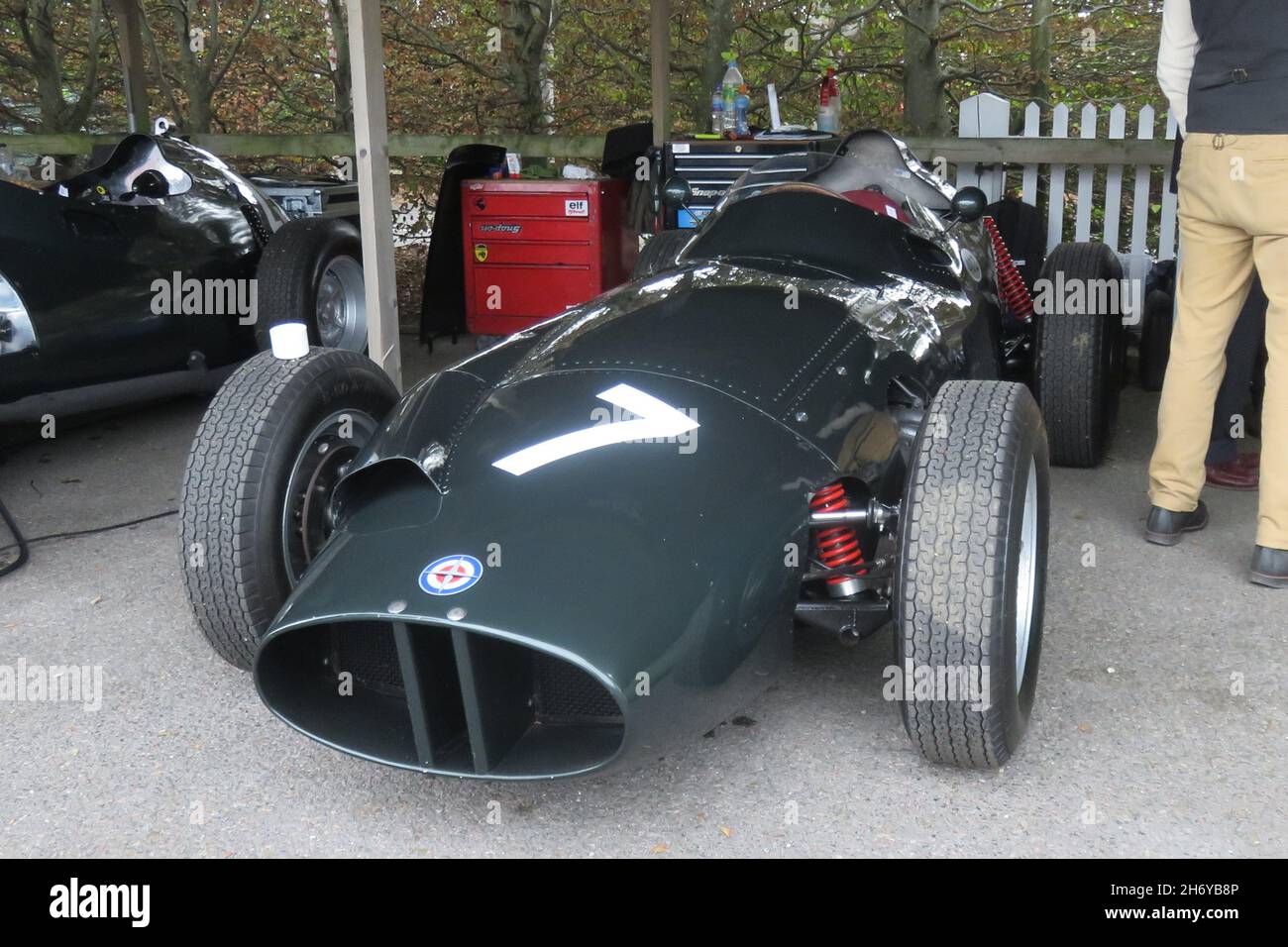 #7 Charles McCabe's 1958 BRM P25 Goodwood Revival paddock 19th Sep 2021 ...