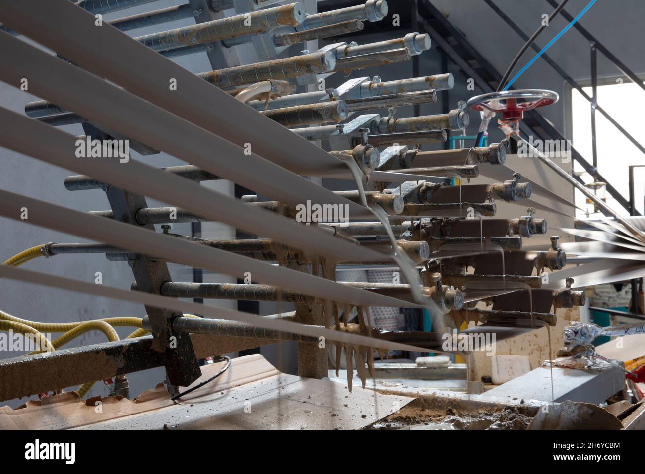 Glue machine for paper tube cores, steel metal engine, technology ...