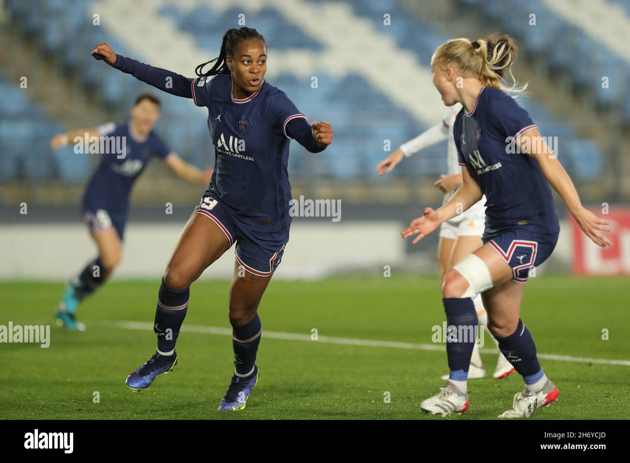 Marie-Antoniette Katoto of PSG celebrates after scoring the opening ...
