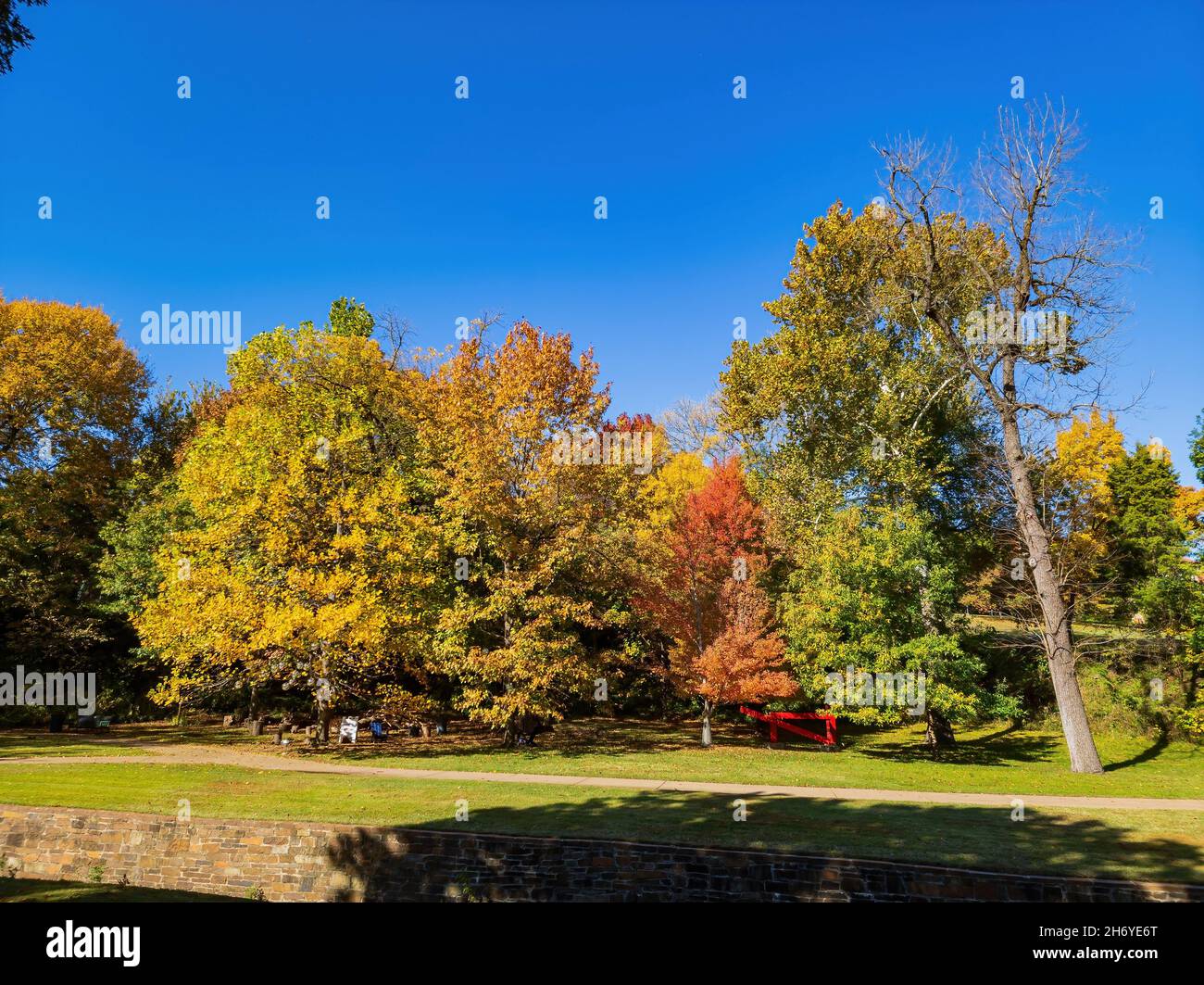 Beautiful fall color in the famous Philbrook Museum of Art at Tulsa ...