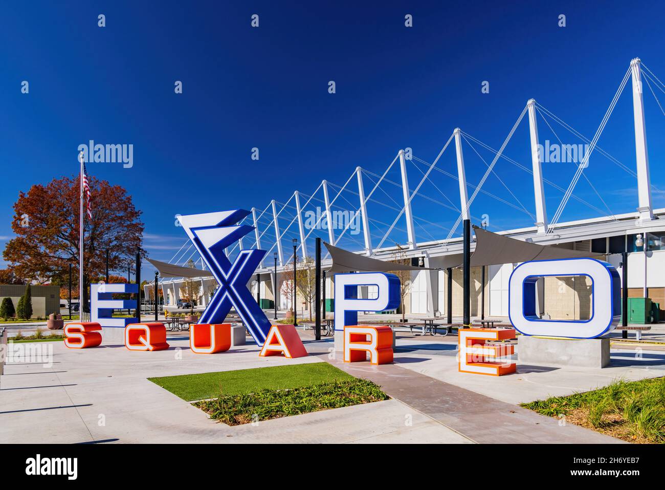 Tulsa, NOV 15 2021 - Sunny view of the SageNet Center Stock Photo - Alamy