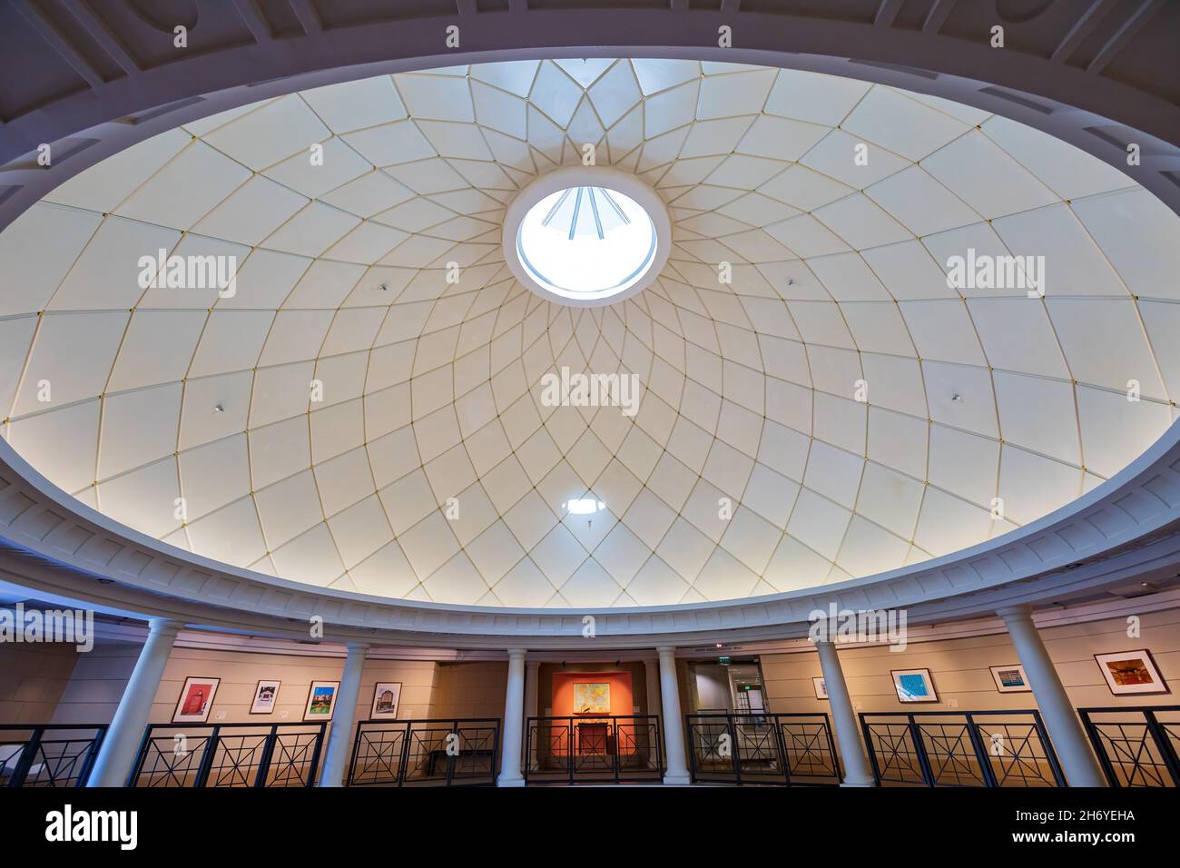Tulsa, NOV 12 2021 -Interior view of the main building of Philbrook ...