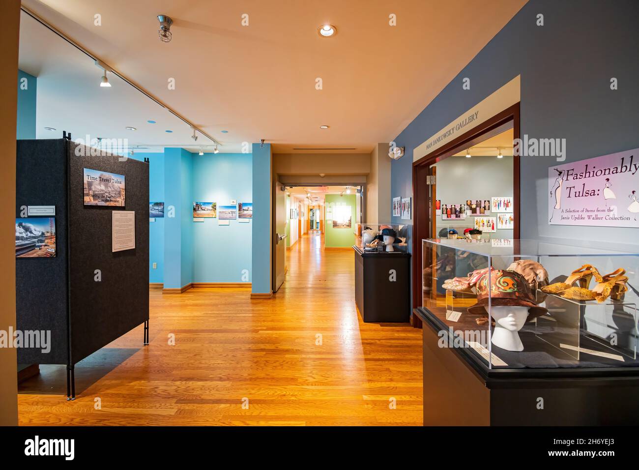 Tulsa, NOV 12 2021 - Interior view of the Tulsa Historical Society and ...