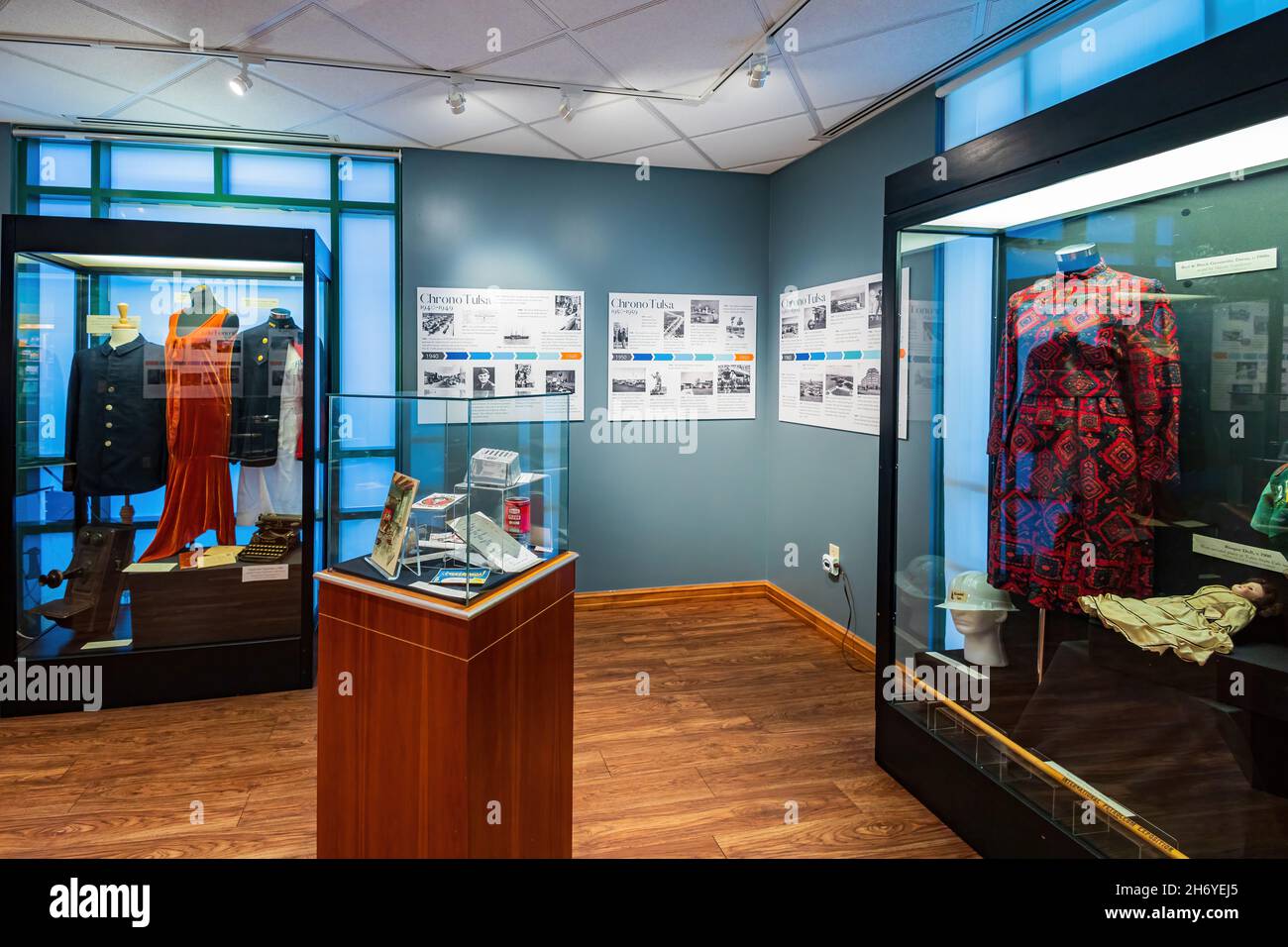Tulsa, NOV 12 2021 - Interior view of the Tulsa Historical Society and ...