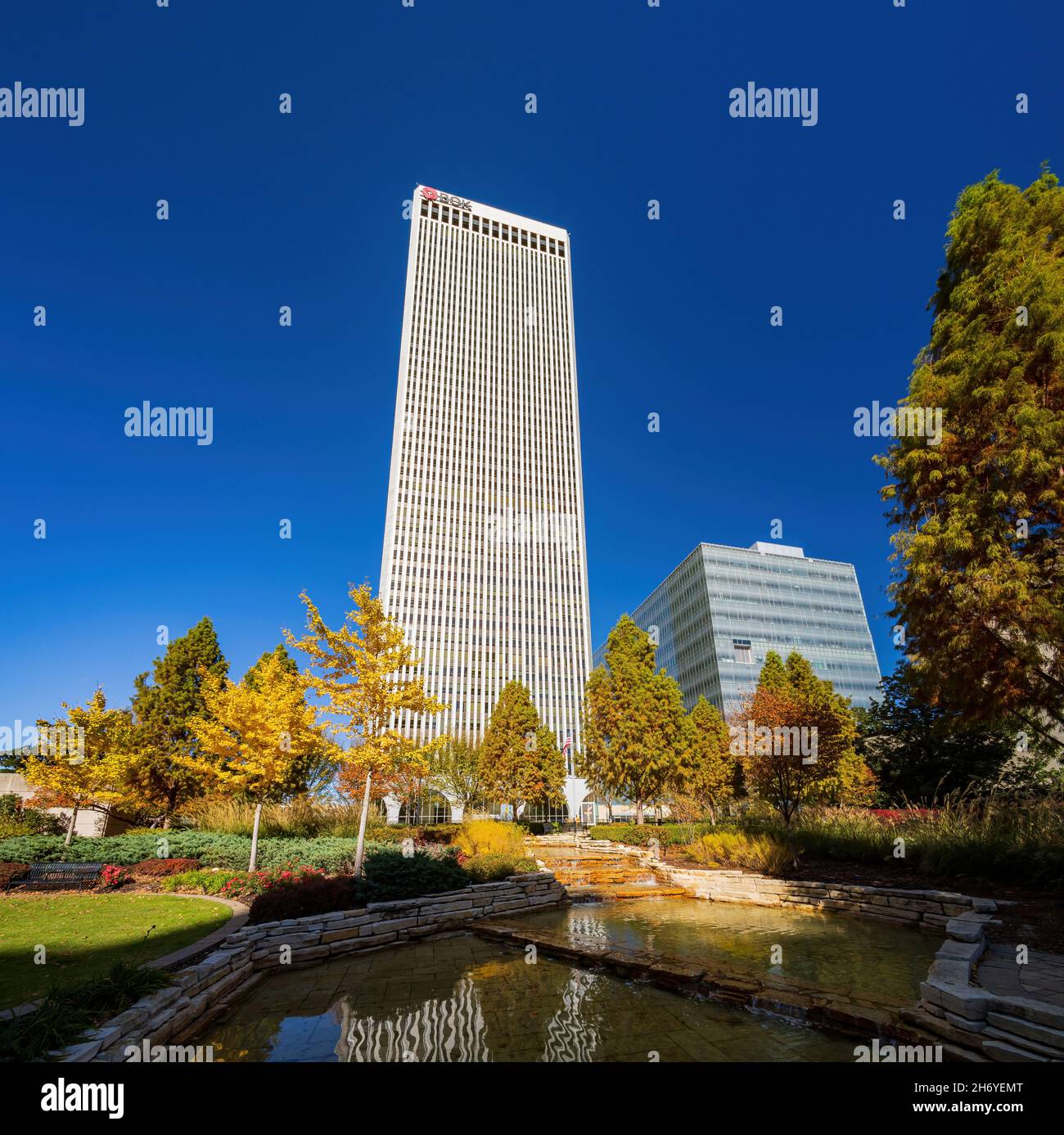 Tulsa, NOV 15 2021 - Sunny view of downtown cityscape Stock Photo - Alamy