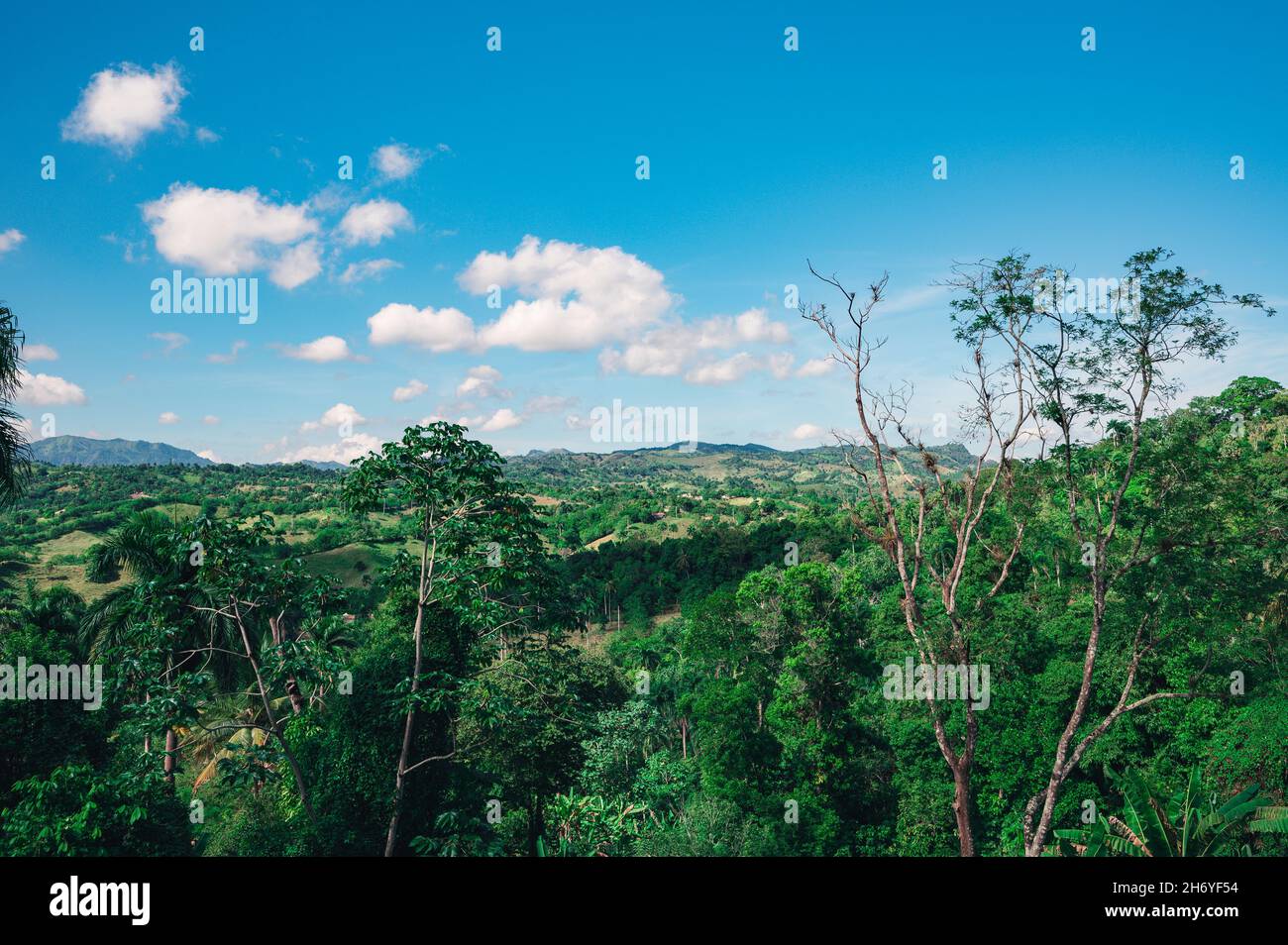 Beautiful view from height of tropics. HD foto of mountains landscape ...