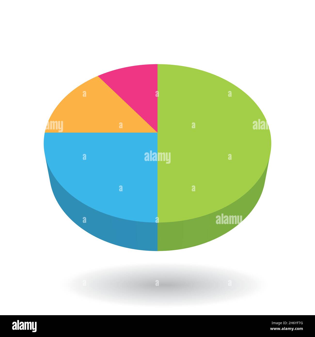 Colorful pie chart design element Stock Vector Image & Art - Alamy