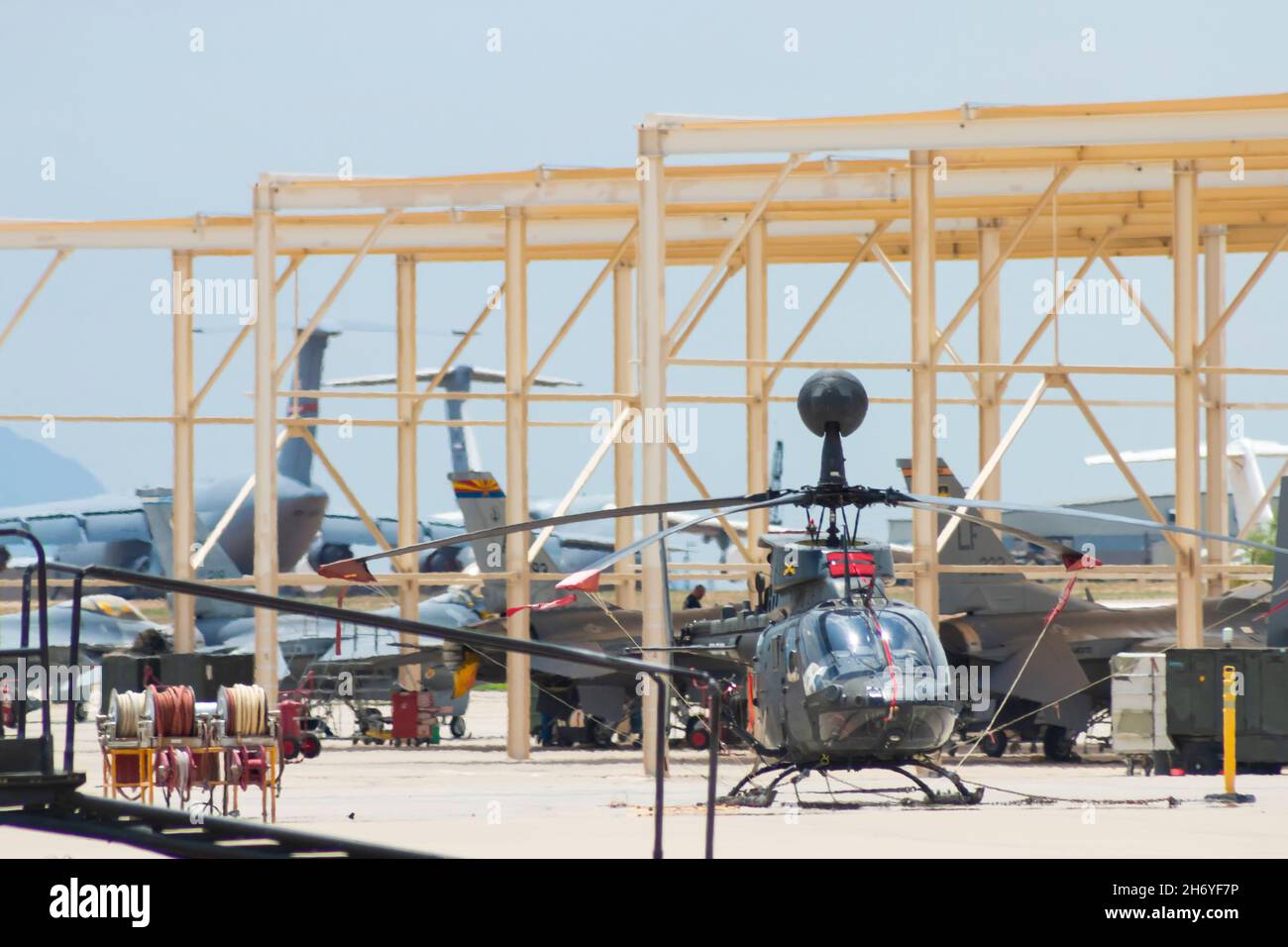 military helicopter at Davis-Monthan Air Force Boneyard in Tucson Stock ...