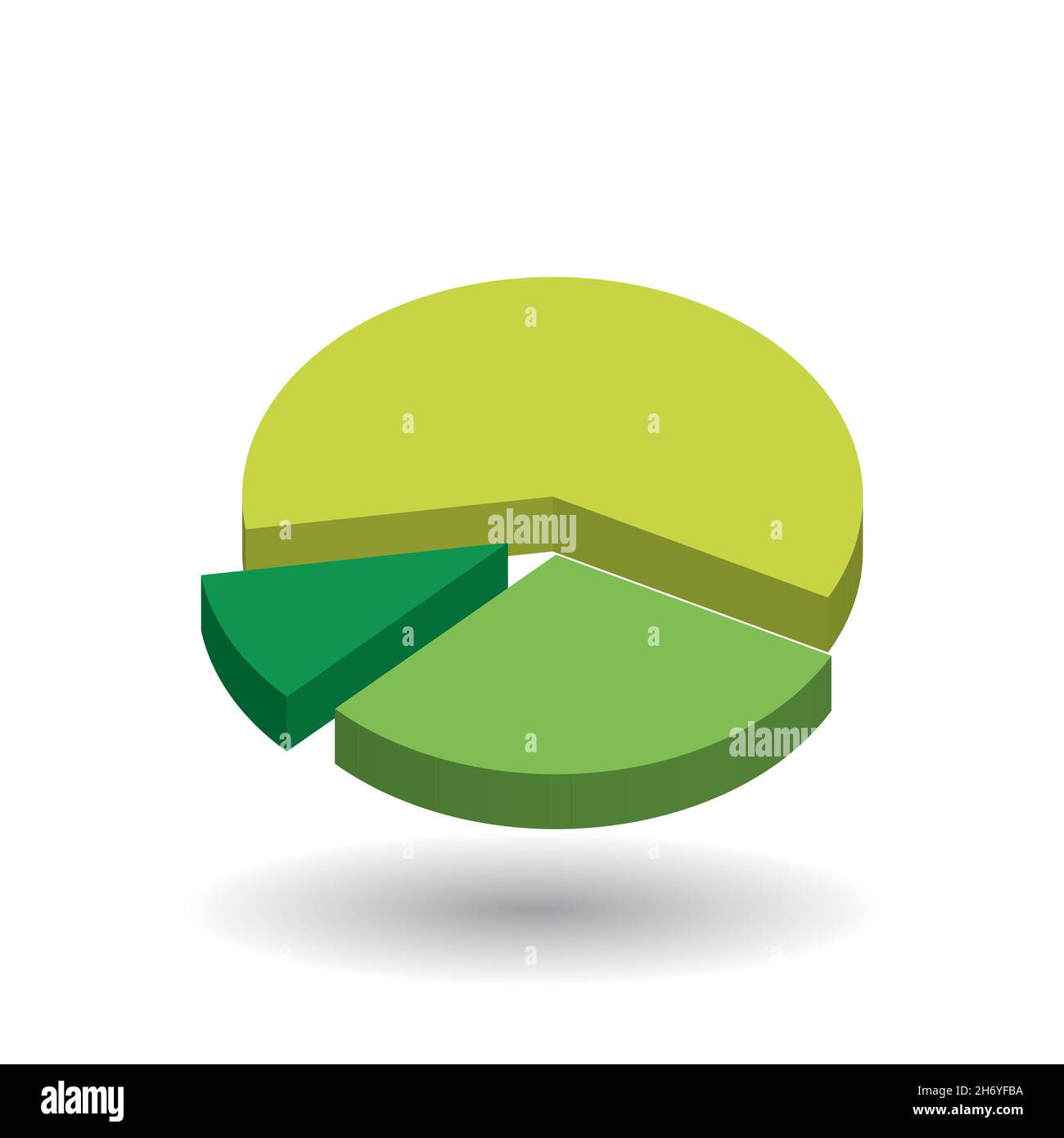 Green pie chart design element Stock Vector Image & Art - Alamy