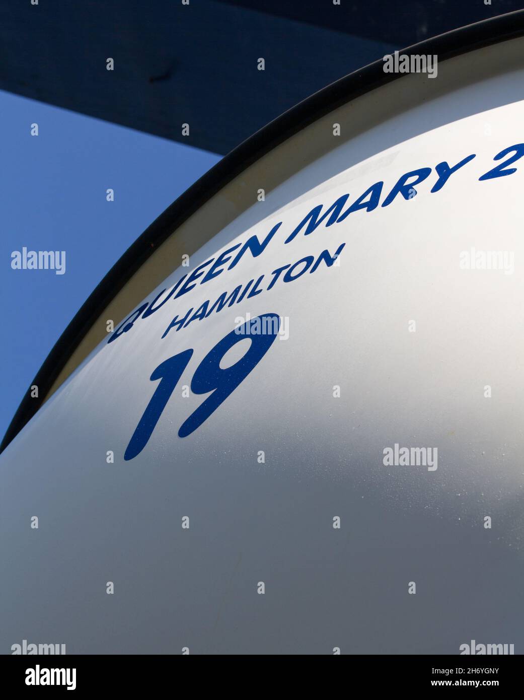 Lifeboat number 19 on the Cunard liner Queen Mary 2 Stock Photo - Alamy