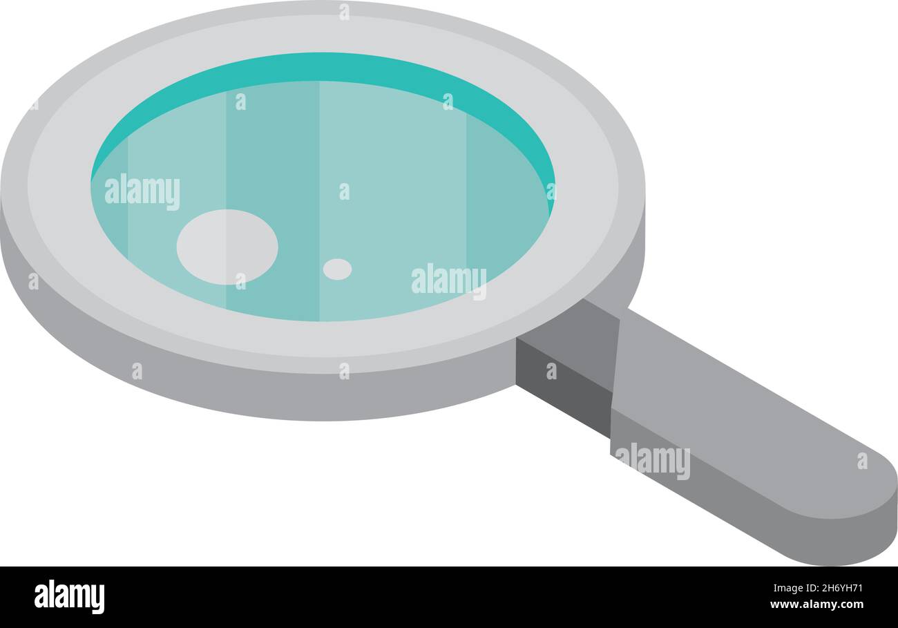 isometric magnifying glass Stock Vector Image & Art - Alamy