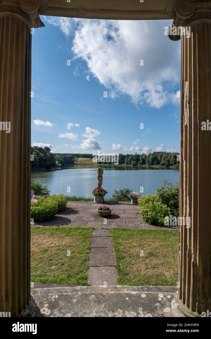 View from Haining House verandah looking towards the Haining Loch Stock ...