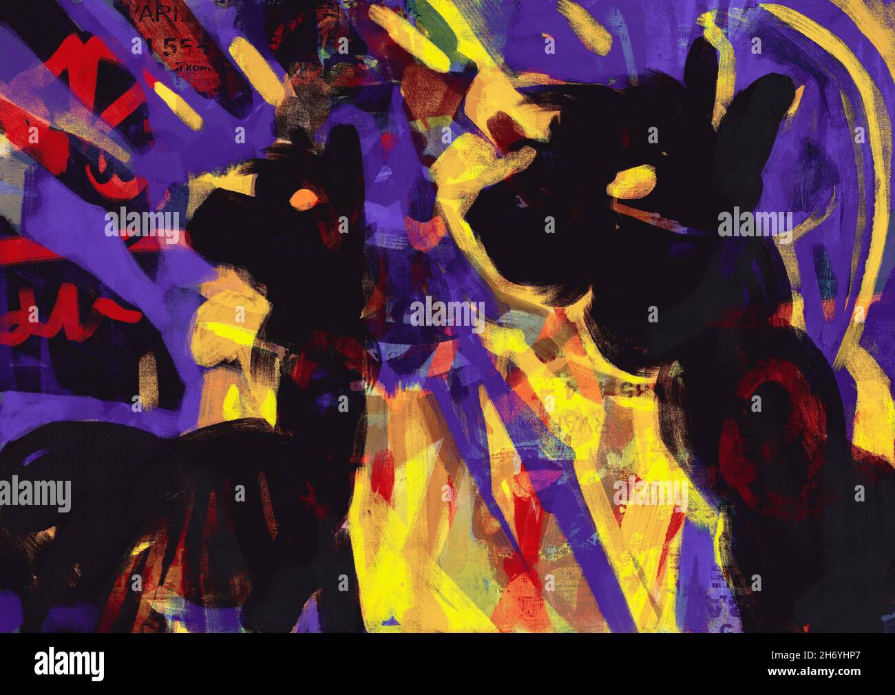 Happy child holding a mysterious blue sphere. The geometric and strange ...