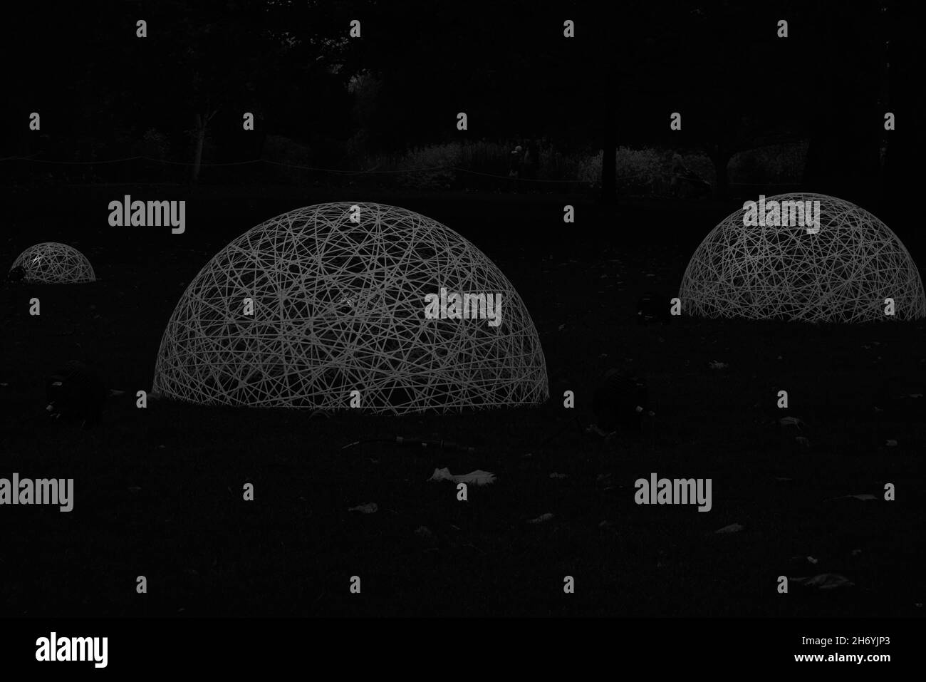 Black and white images of half spheres Stock Photo - Alamy