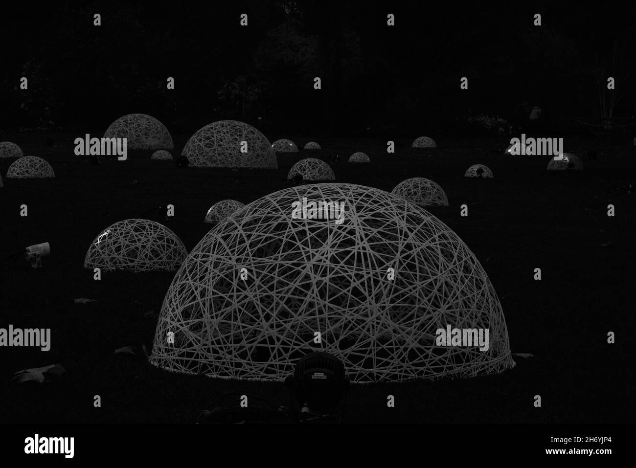Black and white images of half spheres Stock Photo - Alamy